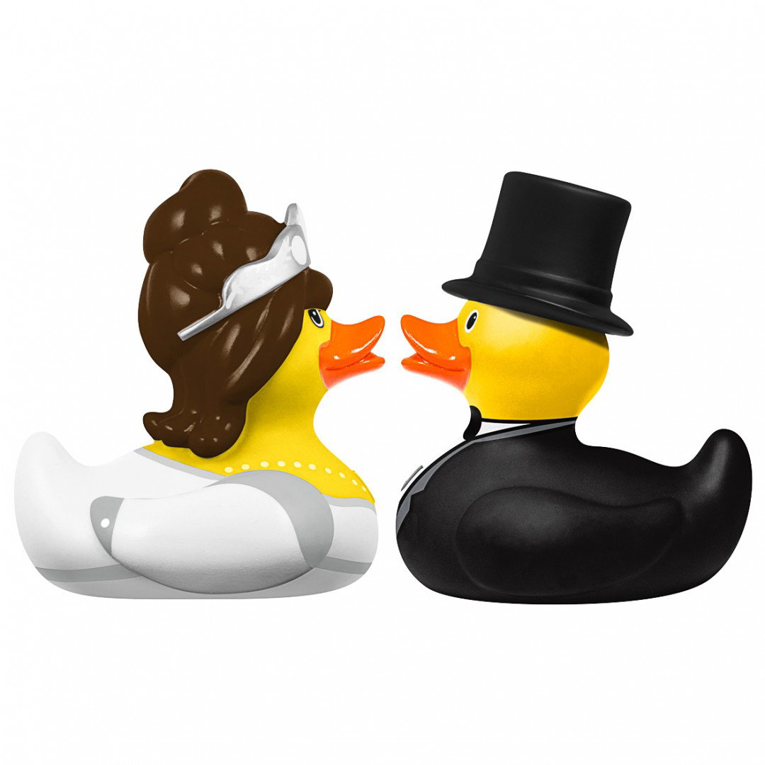 Mini Deluxe Bride & Groom Rubber Ducks - Amsterdam Duck Store
